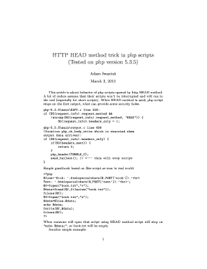 Fillable Online HTTP HEAD method trick in php scripts Fax Email Print ...