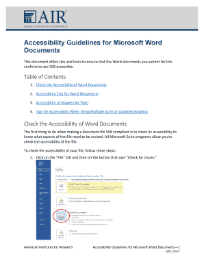 Fillable Online This document offers tips and tools to ensure that the ...