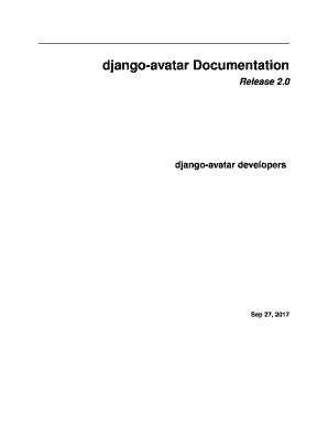 Fillable Online django-avatar Documentation Fax Email Print - pdfFiller