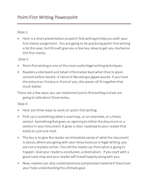Fillable Online Point-First Writing Powerpoint Fax Email Print - pdfFiller