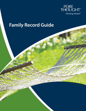 Fillable Online Family Record Guide Fax Email Print - pdfFiller
