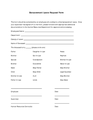 Fillable Online This form should be completed by an employee who wishes ...