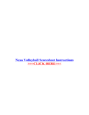 Fillable Online Ncaa Volleyball Scoresheet Instructions Fax Email Print ...