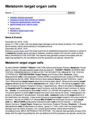 Fillable Online Melatonin target organ cells Fax Email Print - pdfFiller