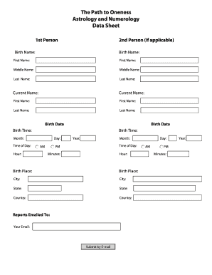 Fillable Online The Path to Oneness Fax Email Print - pdfFiller