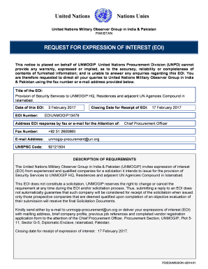 Fillable Online Doing Business with the United Nations Secretariat Fax ...