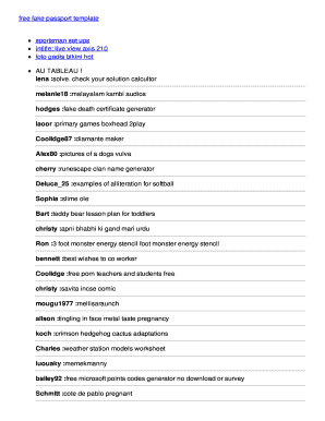 Fillable Online free fake passport template Fax Email Print - pdfFiller