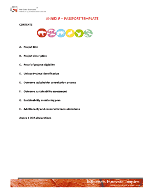 Fillable Online ANNEX R PASSPORT TEMPLATE Fax Email Print - pdfFiller