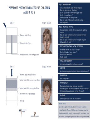 Fillable Online PASSPORT PHOTO TEMPLATES FOR CHILDREN Fax Email Print ...