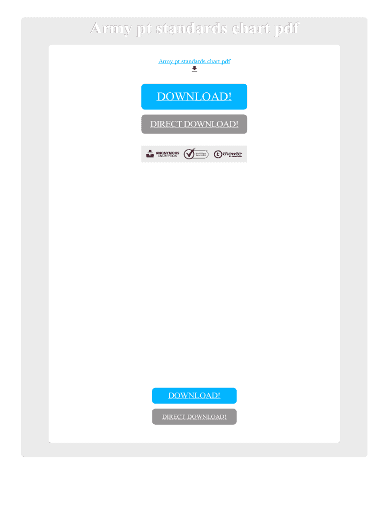 Fillable Online Army pt standards chart pdf Fax Email Print - pdfFiller