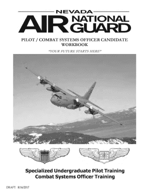 Fillable Online PILOT / COMBAT SYSTEMS OFFICER CANDIDATE Fax Email ...