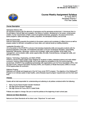 Fillable Online schoolwires henry k12 ga Course Design Guide Fax Email ...