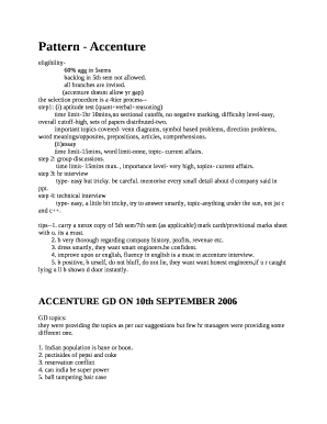 Pattern - Accenture Doc Template | pdfFiller