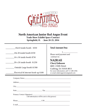 Fillable Online Trade Show Exhibit Space Contract Fax Email Print ...