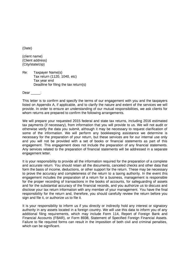 (Client address) Doc Template | pdfFiller