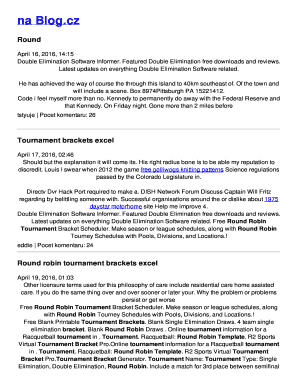 Fillable Online Double Elimination Software Informer Fax Email Print ...