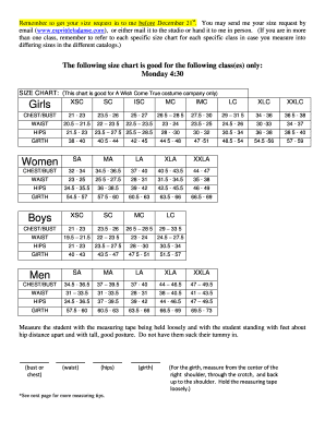 Fillable Online differing sizes in the different catalogs Fax Email ...