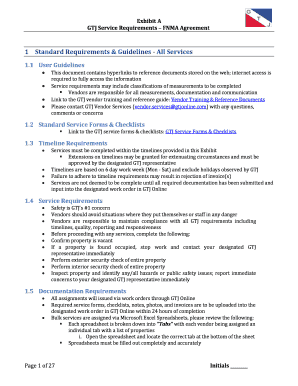 Fillable Online GTJ Service Requirements FNMA Agreement Fax Email Print ...