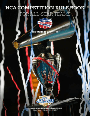Fillable Online NCA COMPETITION RULE BOOK Fax Email Print - pdfFiller