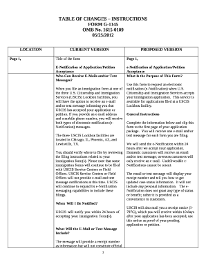TABLE OF CHANGES INSTRUCTIONS Doc Template | pdfFiller