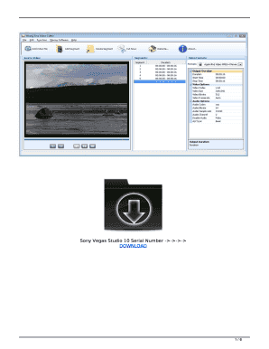 Fillable Online Sony Vegas Studio 10 Serial Number ---- Fax Email Print ...