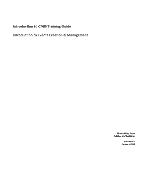 Fillable Online Introduction to CMIS Training Guide Fax Email Print ...