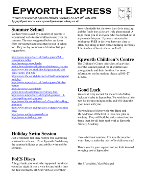 Fillable Online Epworth Express Fax Email Print - pdfFiller
