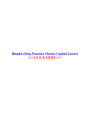 Fillable Online Handwriting Practice Sheets Capital Letters Fax Email ...
