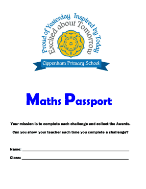 Fillable Online Maths Passport Fax Email Print - pdfFiller