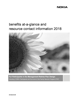 Fillable Online benefits at-a-glance and Fax Email Print - pdfFiller