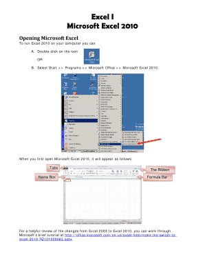 Fillable Online Excel I Fax Email Print - pdfFiller