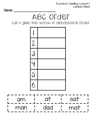 Fillable Online Journeys Spelling: Lesson 1 Fax Email Print - pdfFiller