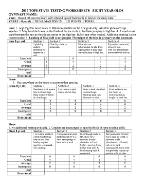 Fillable Online 2017 TOPS STATE TESTING WORKSHEETS - EIGHT YEAR OLDS ...