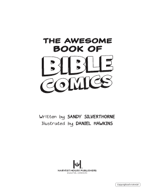 Fillable Online Awesome Book of Bible Comics Fax Email Print - pdfFiller
