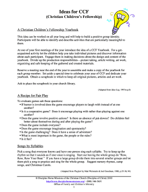 Fillable Online Ideas for CCF Fax Email Print - pdfFiller