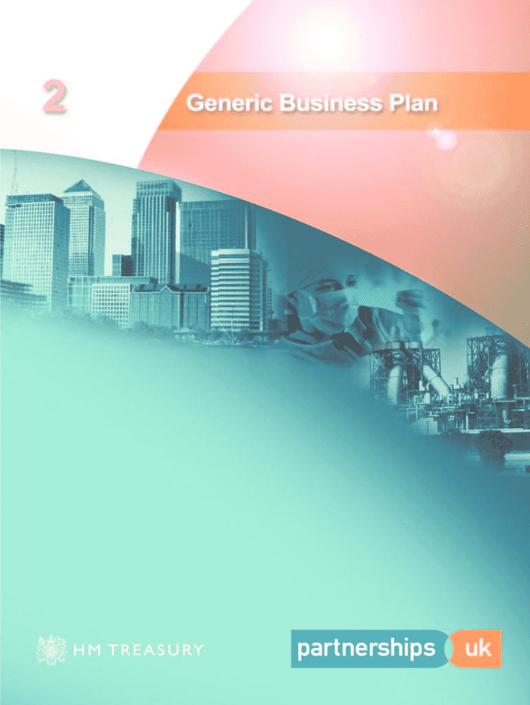 Fillable Online Generic Business Plan - Outline Template Fax Email ...
