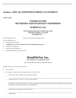 Fillable Online Section 1: DEF 14A (DEFINITIVE PROXY STATEMENT) Fax Email Print - pdfFiller