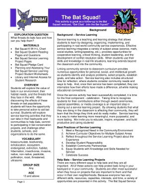 Fillable Online The Bat Squad Fax Email Print - pdfFiller