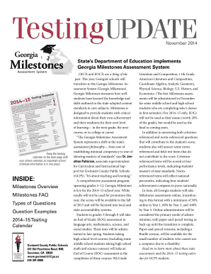 Fillable Online Testing Update Fax Email Print - pdfFiller