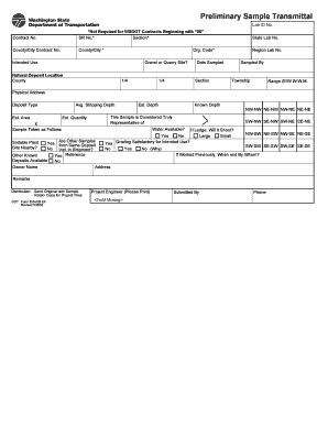 Fillable Online Preliminary Sample Transmittal Fax Email Print - pdfFiller