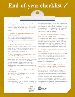 Fillable Online End-of-year checklist Fax Email Print - pdfFiller