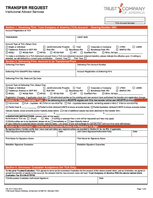 Fillable Online Account Registration at TCA Fax Email Print - pdfFiller