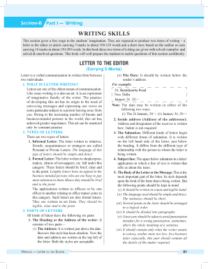 Fillable Online Section-B Part I Writing Fax Email Print - pdfFiller