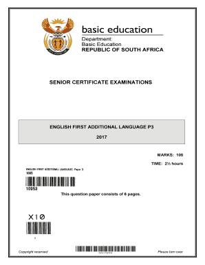 Fillable Online SENIOR CERTIFICATE EXAMINATIONS Fax Email Print - pdfFiller