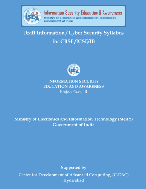 Fillable Online Draft Information / Cyber Security Syllabus Fax Email ...