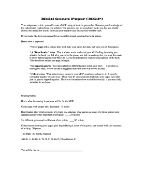 Fillable Online Multi Genre Paper (MGP) Fax Email Print - pdfFiller