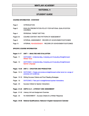 Fillable Online COURSE INFORMATION - OVERVIEW Fax Email Print - pdfFiller