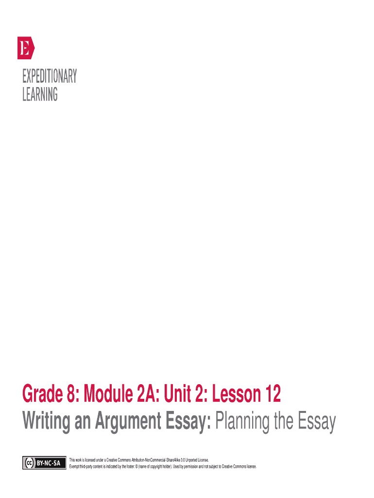 Fillable Online Grade 8 Module 2a Unit 2 Lesson 12 Fax Email Print Pdffiller