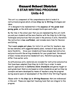 Fillable Online 5 STAR WRITING PROGRAM Fax Email Print - pdfFiller