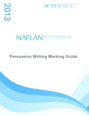 Fillable Online Marking rubric and annotations ACARA Fax Email Print ...